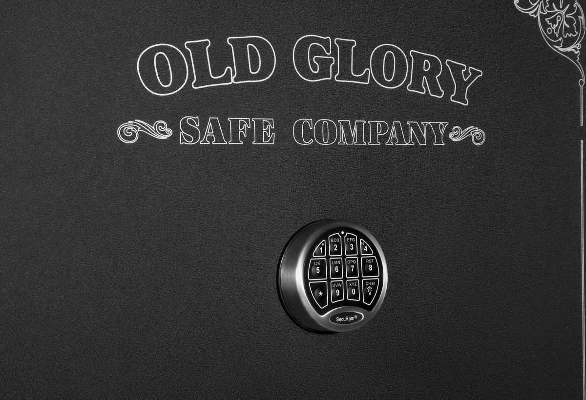 Large 24 Gun SUPER-DUTY Safe Blackstone Finish by Old Glory Gun Safe ...